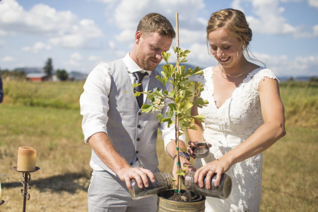 Tree Planting Ritual - Weddings Aberdeen - The Celebrant Angel
