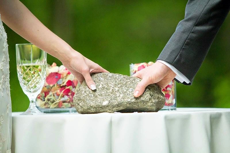 The Oathing Stone Ritual - Weddings Aberdeen - The Celebrant Angel