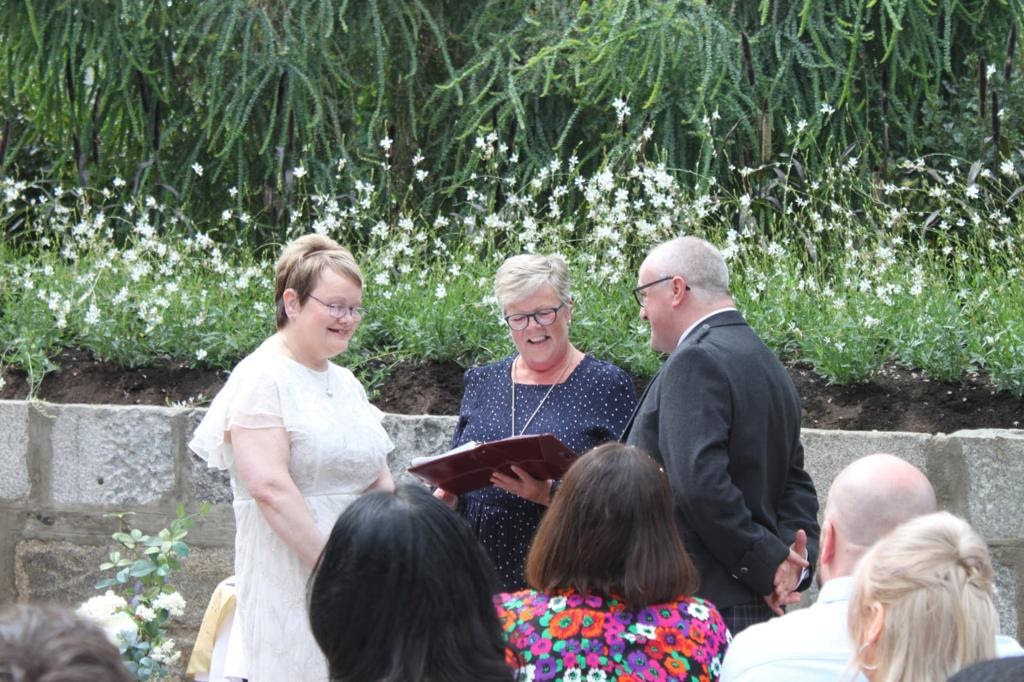 Maggie and Gary Wedding Blessing | The Celebrant Angel Humanist ...
